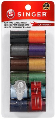 Singer Notions 60641 Polyester Thread 25yd 12/Pkg-Dark Shades (6Pk) | eBay