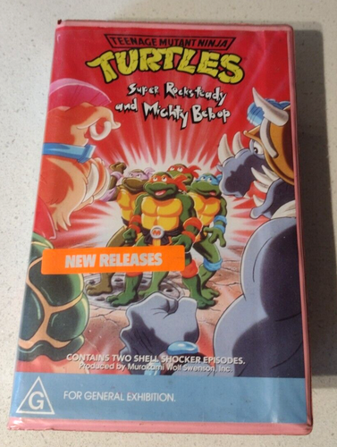 Teenage Mutant Ninja Turtles Super Rocksteady and Mighty Bebop VHS Pal ...