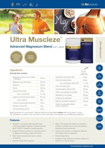 BioCeuticals Ultra Muscleze Forest Berries Powder Magnesium 180g “EXP ...