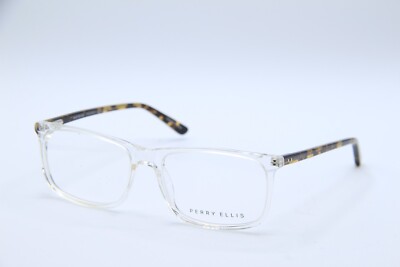 NEW PERRY ELLIS PE 1283-2 CLEAR HAVANA AUTHENTIC FRAMES EYEGLASSES 54 ...
