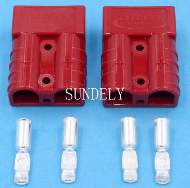 Pair of 175 Amp Connector 175a Anderson Style Plugs Red 4x4 4wd Trucks ...