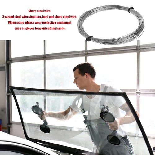 Car Windshield Wire Rope Steel Car Auto Glass Cutting Out Removal Wire ...