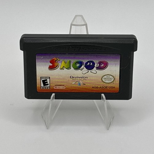 SNOOD NINTENDO GAME BOY ADVANCE (GBA) GAME 2001 Authentic, Tested And ...