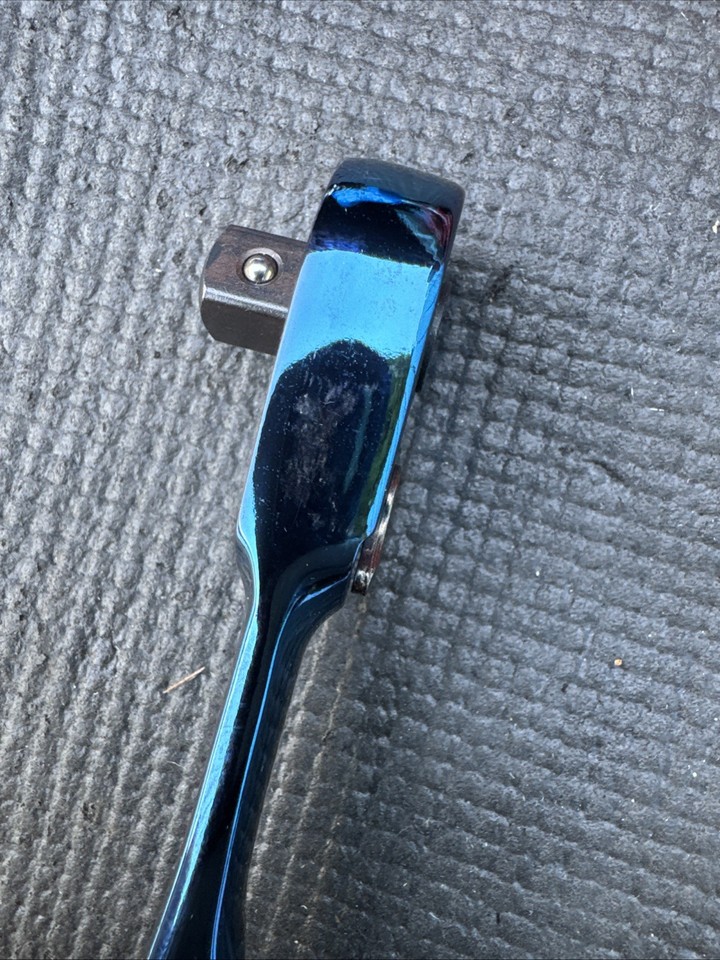 Sears Craftsman USA Nos Blue Titanium Thin Profile Ratchet 3/8” Drive ...