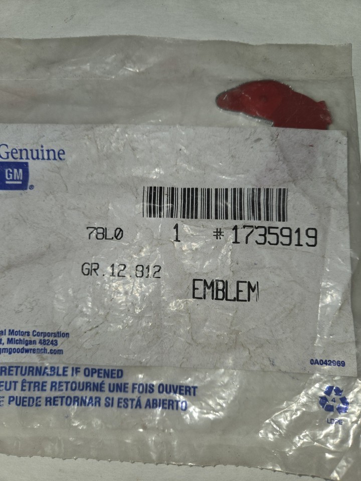 Set Of 2 1970-79 Pontiac Firebird Trans Am Bird Emblems OEM GM 1735919 ...