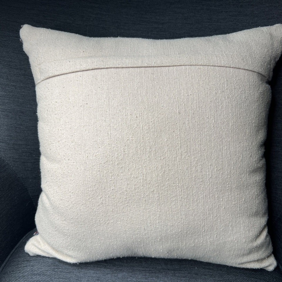 Grandin Road Kilim Wool Blend Square Throw Pillow 18x18 5 Earth Tones ...