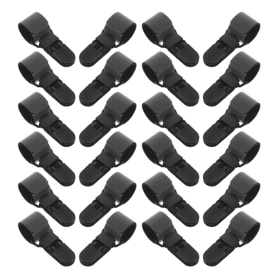 24pcs Garden Flag Clips: Flag Pole Clips With Hook And Loop Fastener ...