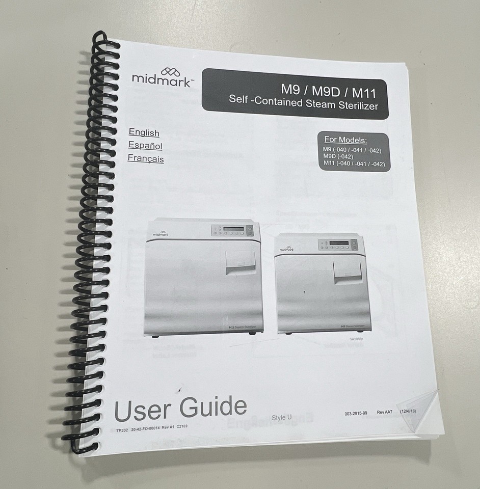 Midmark/Ritter M9D Autoclave Steam Sterilizer ****LOW Cycles 1219. Very ...