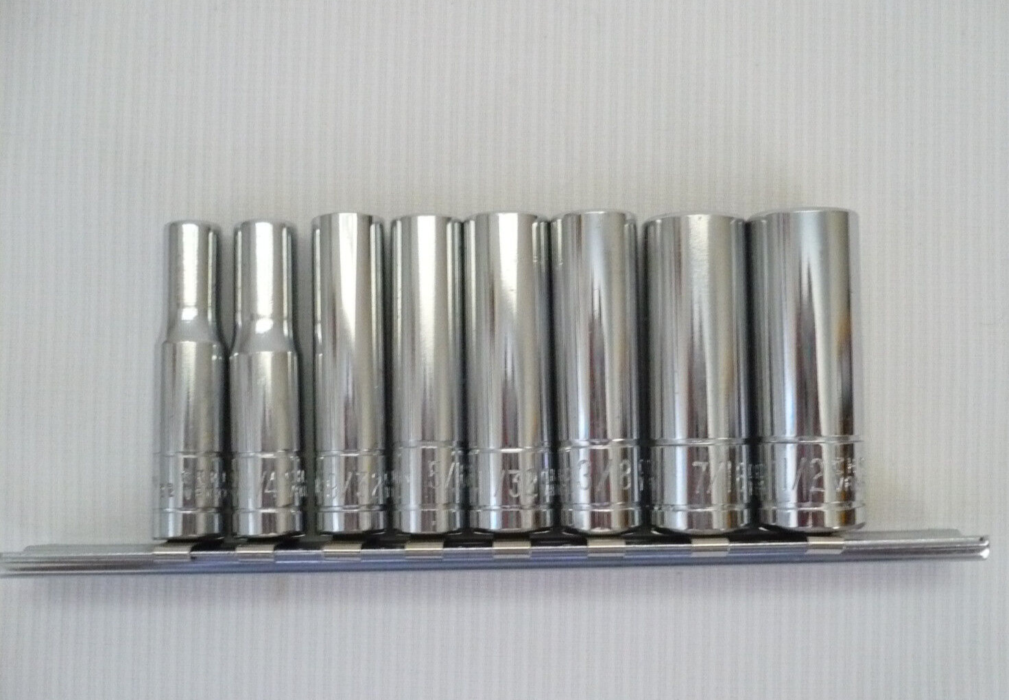 Deep Socket Set w/Snap on Rail | eBay