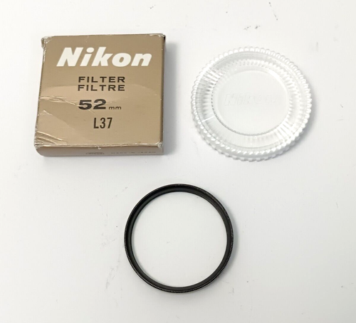Nikon 52mm L37 UV Filter In Original Box & Plastic Case | eBay