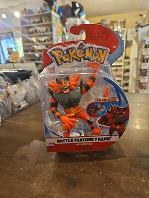 POKEMON INCINEROAR BATTLE FEATURE FIGURE WICKED COOL TOYS SERIES 2 MOSC ...