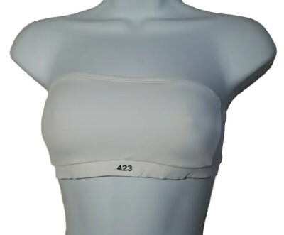 Maidenform Womens Ivory Strapless Bra Bandeau Tube Top Pullover Unlined ...