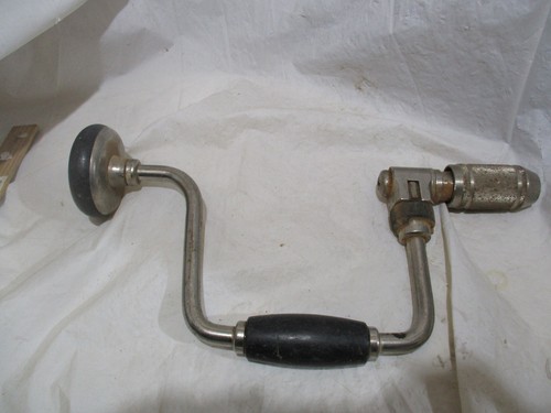 Rare Vintage Stanley Bell System B Ratcheting Bit Brace Hand Drill USA ...