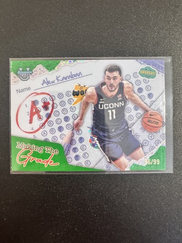 2024-25 Bowman University Best Alex Karaban Making the Grade Green /99 ...