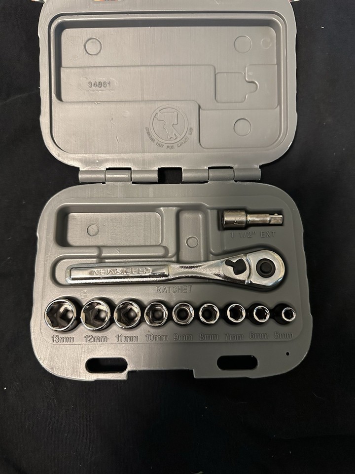 Vintage Craftsman 11pc 1/4in Drive Ratchet Set With Case Made In USA | eBay