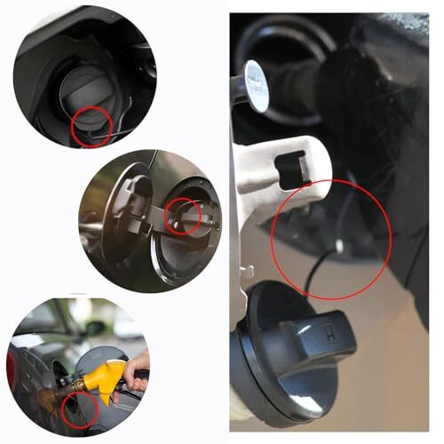 AIBLE Gas Cap Tether, Inner Fuel Tank Cap Tether, Wear-Resistant and ...