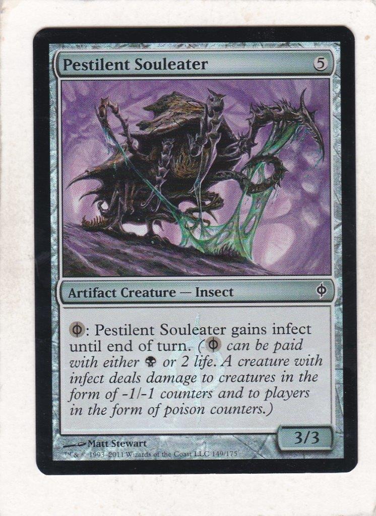 Magic MTG: Foil: New Phyrexia: Pestilent Souleater | eBay
