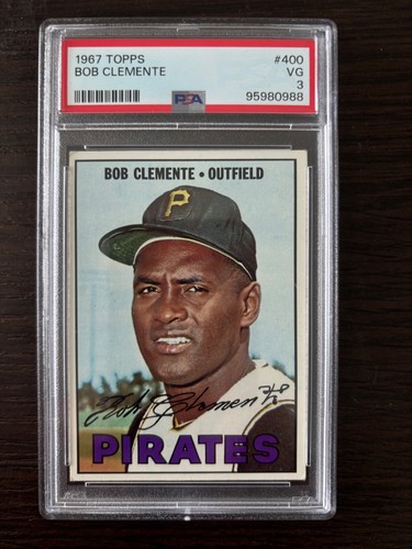 1967 TOPPS BASEBALL #400 BOB CLEMENTE PSA 3 VG JUST BACK FROM PSA | eBay