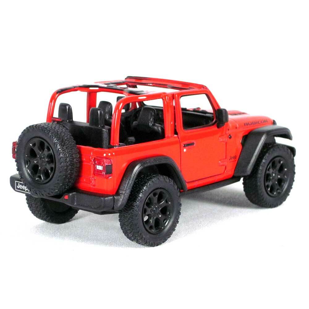 2018+Jeep+Wrangler+Rubicon+Convertible+Red+Diecast+Model+Toy+Car+1+34 ...