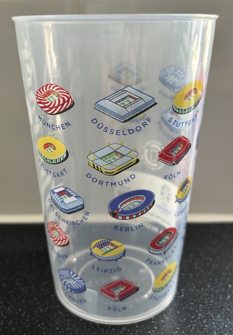 OFFICIAL UEFA EURO 2024 STADIUM PLASTIC PINT | Grelly UK