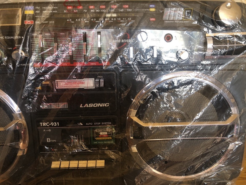 Lasonic TRC-931 Boom Box Ghetto Blaster Cassette Players Open Box | eBay