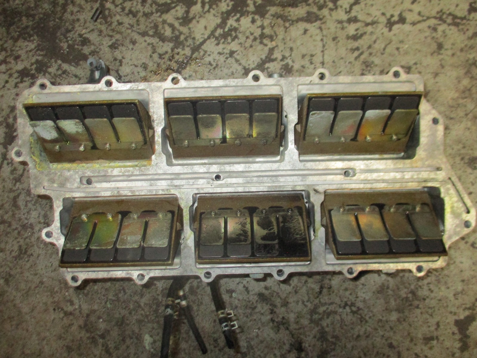 1985 Yamaha outboard 150hp precision blend intake manifold/reed valves ...