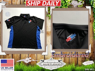 Official Dominos Pizza Delivery Polo Shirt Women Work Employee Uniform ...