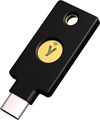 Security Key C NFC Black- Two-Factor authentication 2FA Security Key ...