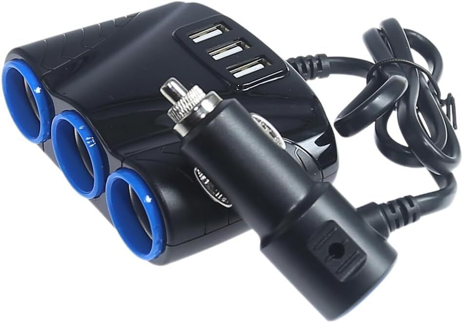 12V Car Cigarette Lighter Splitter Socket Plug Multi Charger Adapter 3 Way USB | eBay UK