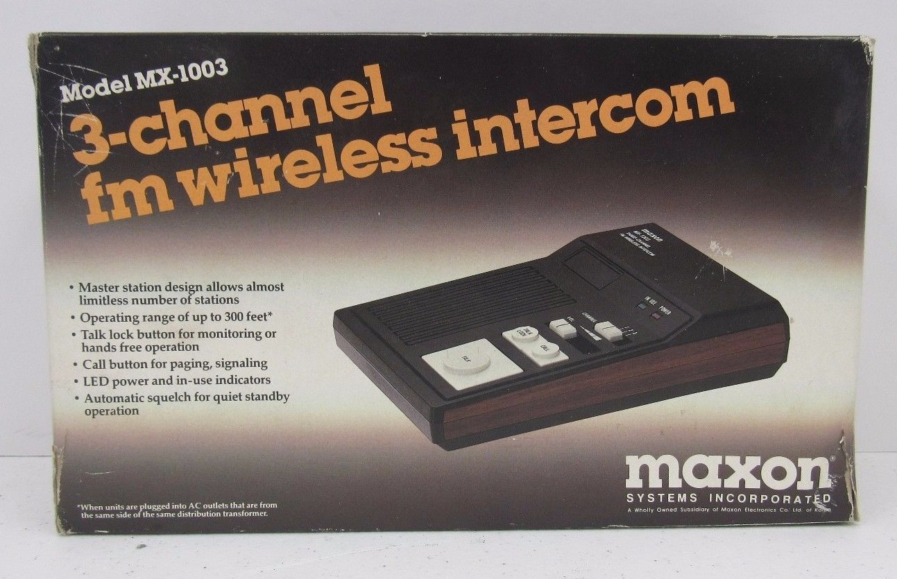 MAXON MX-1003 3-WAY FM WIRELESS INTERCOM | eBay