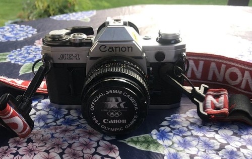 (1984)Classic Film Camera Canon AE-1 Olympic Series 35mm Flash,Macro ...