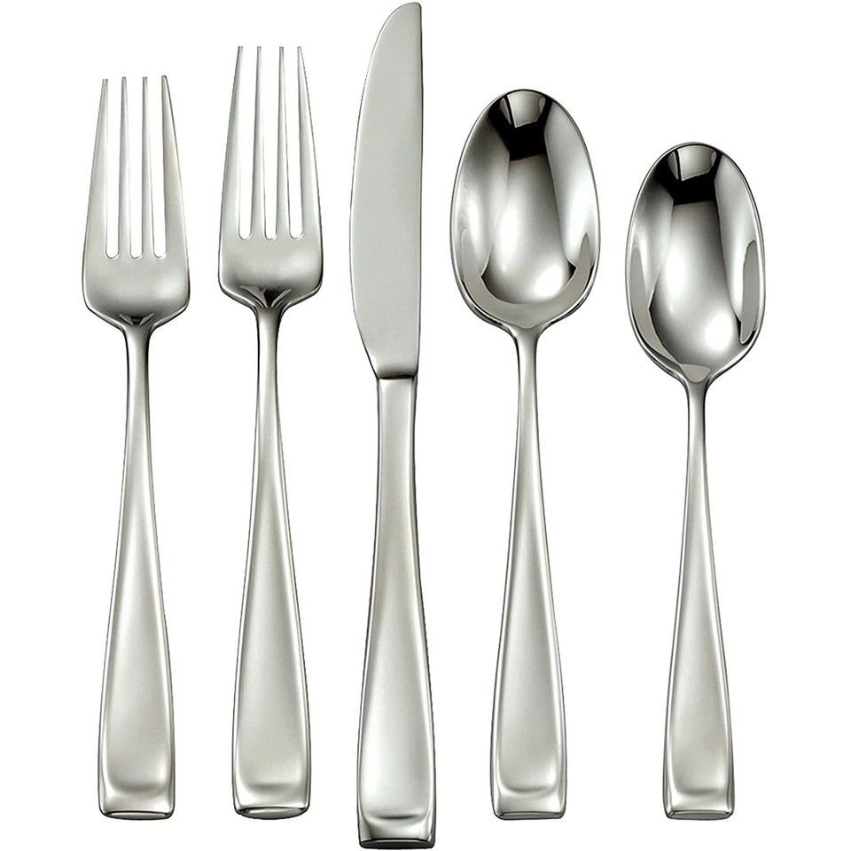 Oneida MODA (GLOSSY) 18/10 Stainless 65pc. Flatware Set (Service for ...
