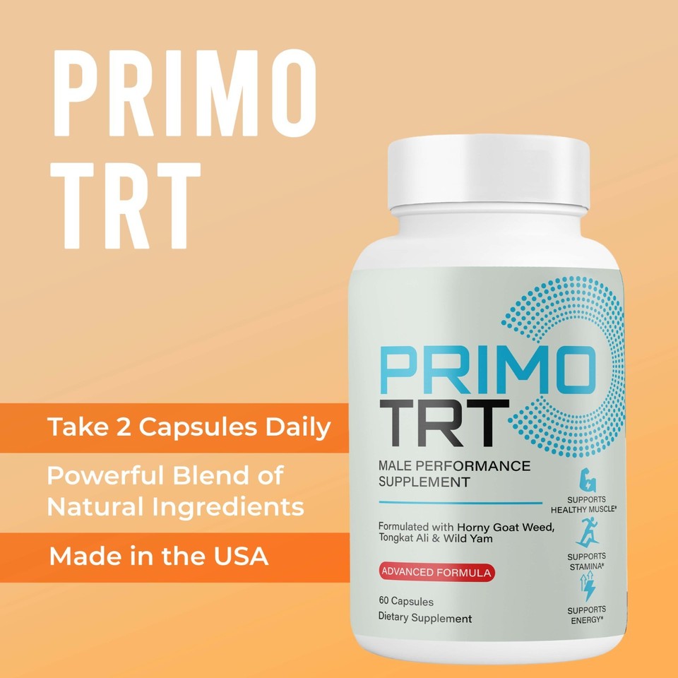 Primo TRT Capsules, Maximum Strength Formula Vitamin 60 Capsules | eBay