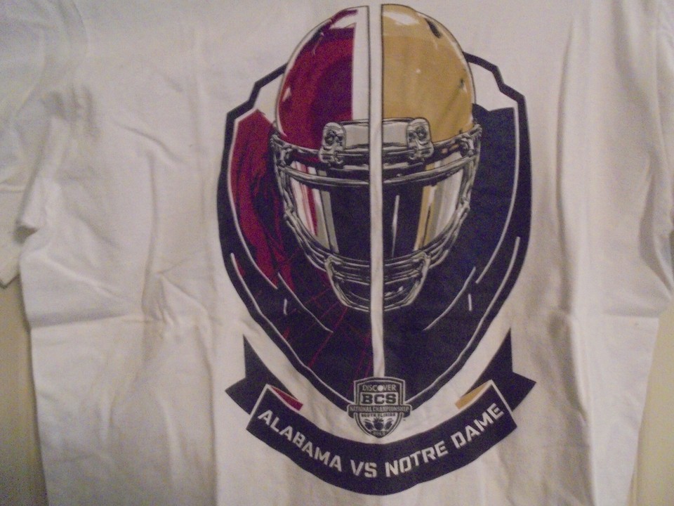 New Nike 2013 BCS National Championship Alabama vs Notre Dame, Men L ...
