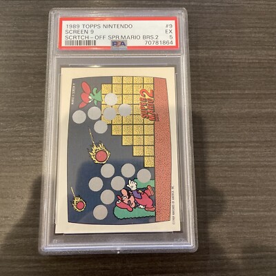 1989 Topps Nintendo Scratch Off Super Mario Bros 2 Screen 9 PSA 5 EX | eBay