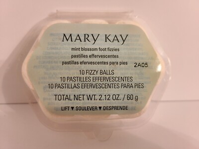 Mary Kay Mint Blossom Foot Fizzies 10 Fizzy Balls Fragrance Feet Bath ...