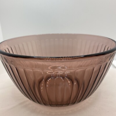 Vintage Pyrex Amethyst Purple Ribbed 5 Cup Mixing Bowl 7402-S Retro ...