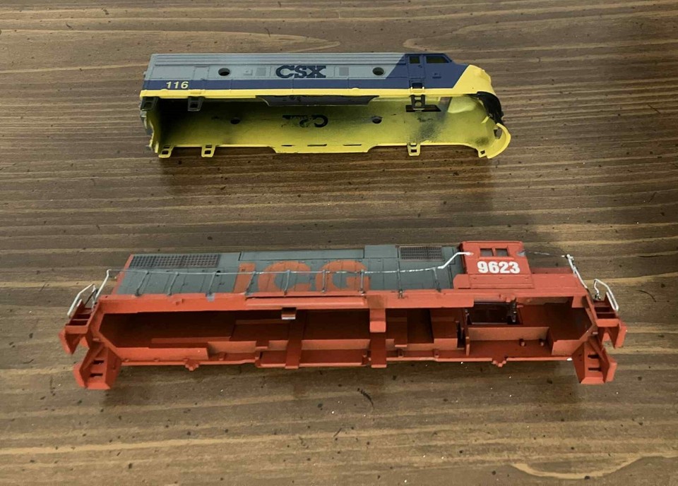 Athearn HO Blue Box shells GP38-2 F7A CSX ICG | eBay