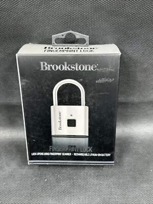 BrookStone Fingerprint Scanner Lock Rechargeable Battery - Up To 10 ...