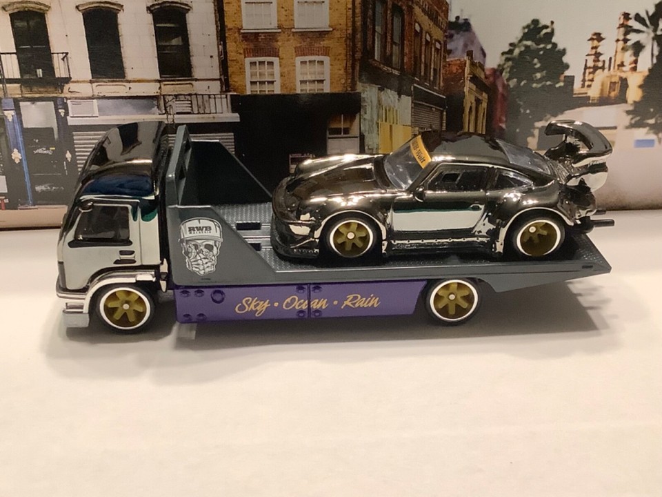 HOT WHEELS CUSTOM SUPER CHASE CHROME OR GOLD RWB PORSCHE 930 & AERO ...