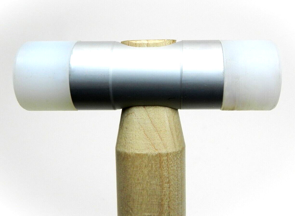 Nylon Hammer 1" Head Dual Face Plastic Mallet Ash Handle with 2 ...