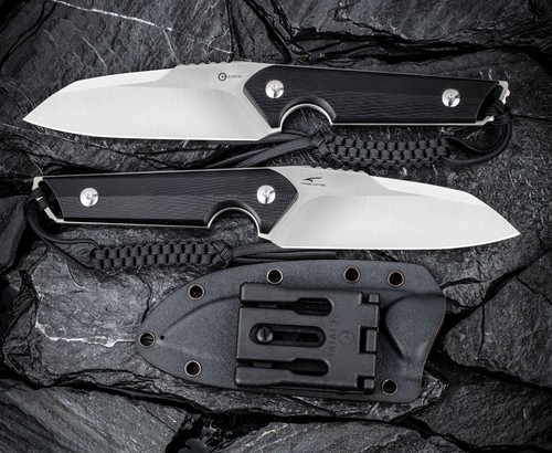 CIVIVI KEPLER FIXED BLADE KNIFE BLACK G10 STAINLESS STEEL & KYDEX ...