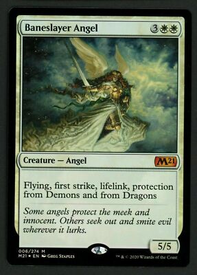 mtg magic baneslayer angel m21 2021 ENGLISH ange pourfendeur 3 ...