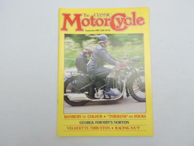 Sept 1985 The Classic Motorcycle Magazine Velocette Thruxton Matchless ...
