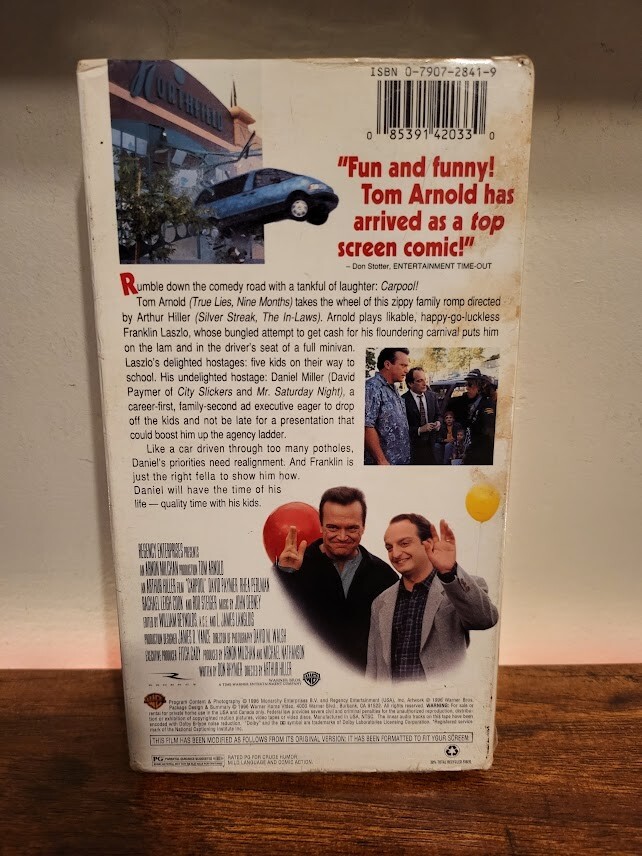 *SEMI-SEALED* Carpool (VHS, 1996) Tom Arnold, 90s Comedy 85391420330| eBay