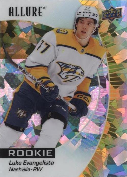 2023-24 Upper Deck Allure - Rookies Luke Evangelista #136 Yellow Taxi ...