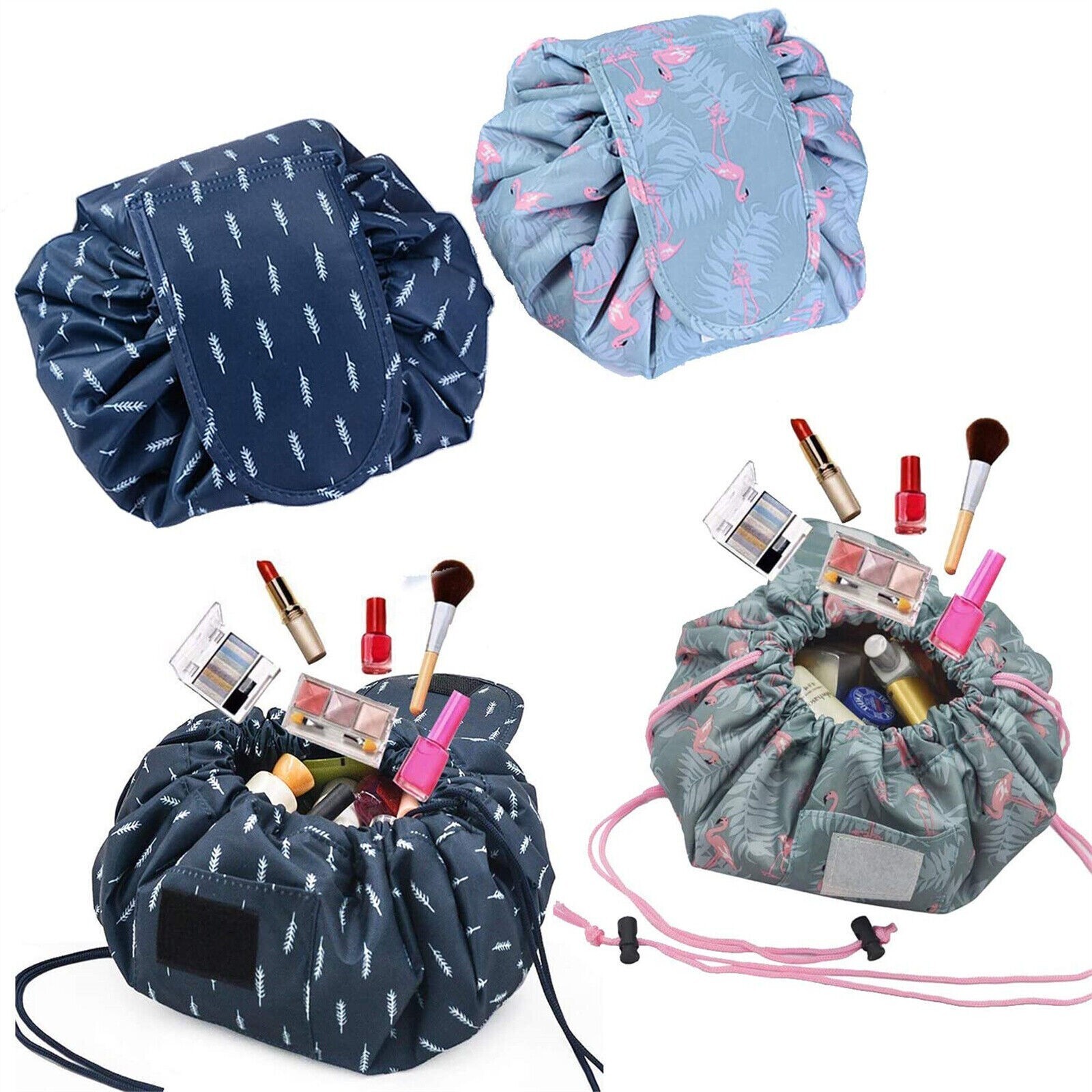 Cosmetic Makeup Drawstring Bag Magic Travel Pouch Storage Organizer ...