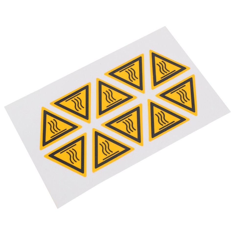 10 Pcs Scald Decals Warning Sign High Temperature Label Caution Sticker ...