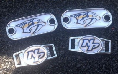 2 ~ Nashville Predators NHL Paracord Charms Oval or Mini Dog Tag ...