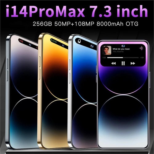 i14 Pro Max 7.3" Android Smartphone 8+256GB 4G GSM Global Unlocked Cell ...